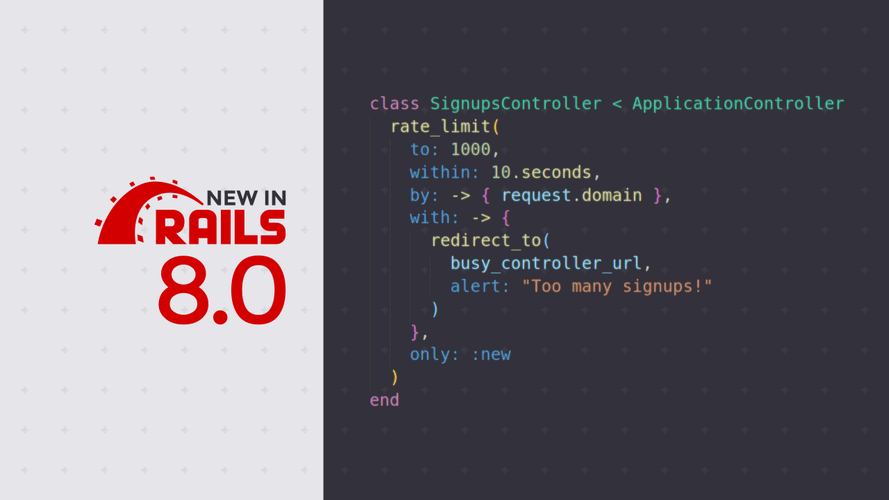 Rails 8.0 adds rate limiting to ActionController | Shakacode