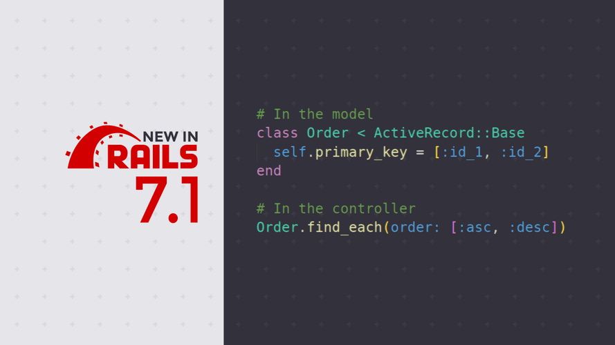Rails 7.1 adds support for multiple-column ordering in Activerecord ... Rails 7.1 adds support for multiple-column ordering in Activerecord ...